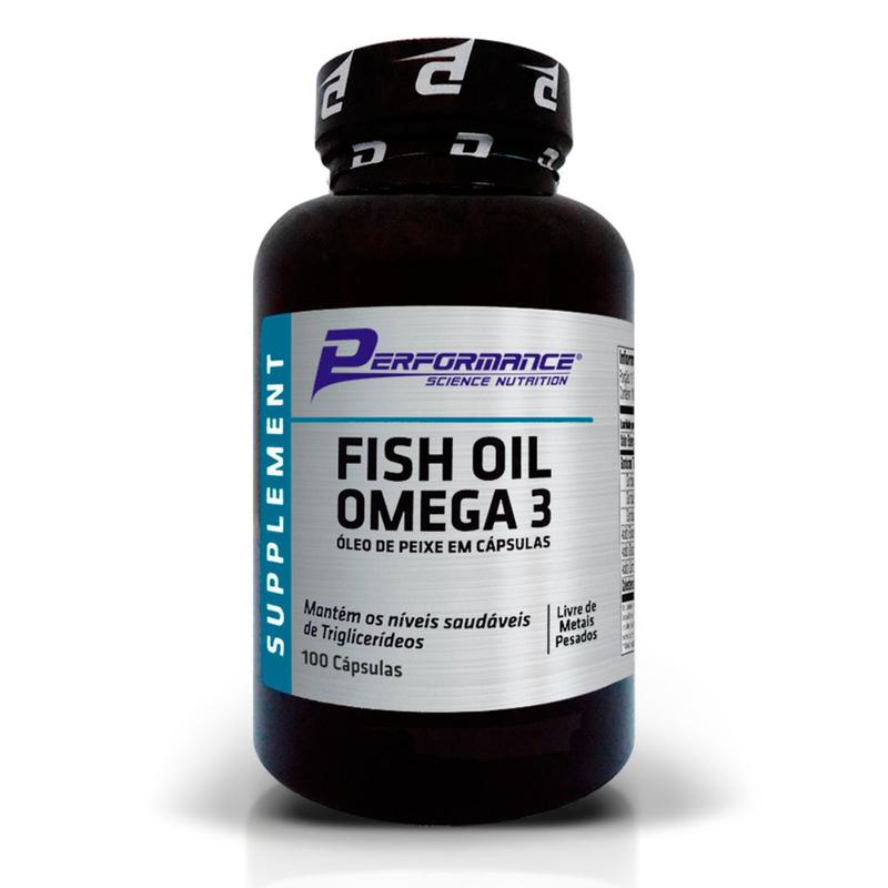Fish Oil Omega 3 Performance Nutrition EPA DHA 100cap - Ômega 3 / Óleo ...