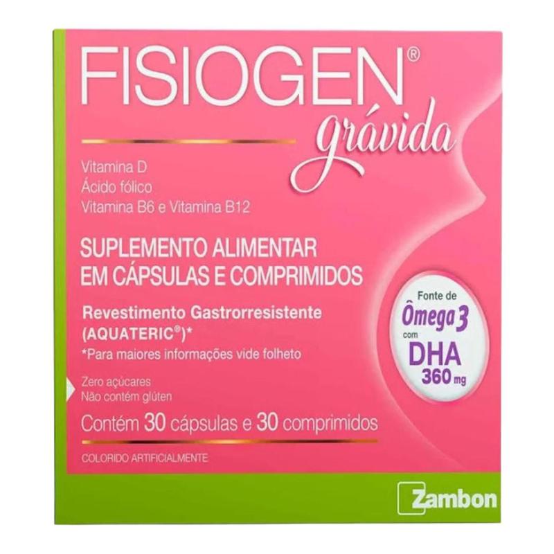 Fisiogen Grávida 30 Cápsulas + 30 Comprimidos - Zambom - Medicamentos ...