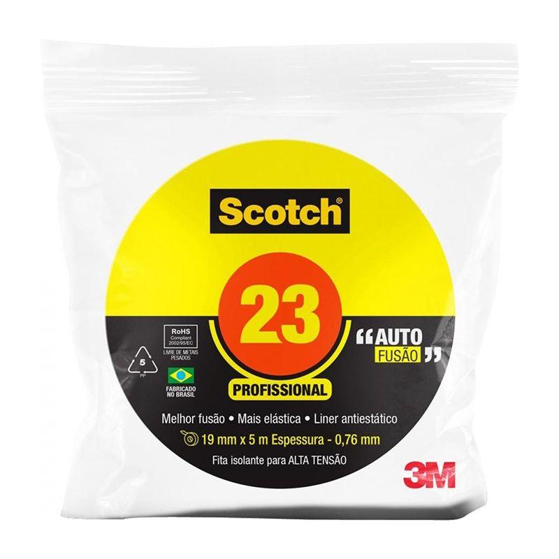 Fita Autofusao 19mm X 5m 23br Preta - 3M - Fita Isolante - Magazine Luiza