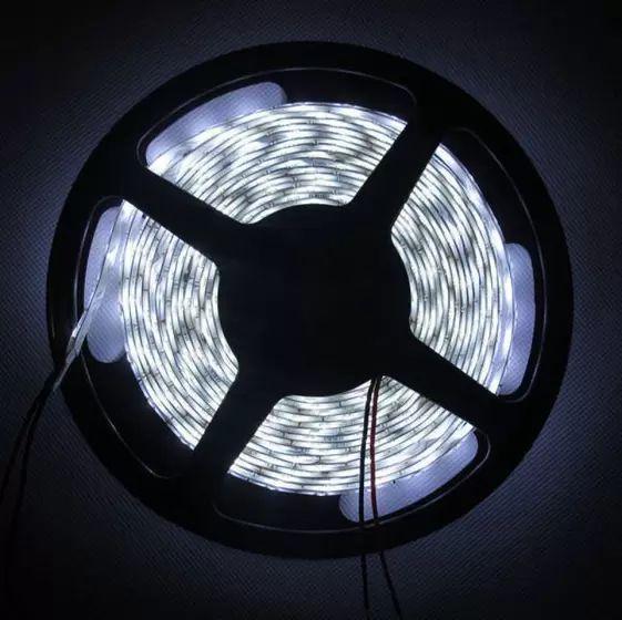 Fita De Led 120 Leds Por Metro Branca (Luz Fria) 6500 K Com 5 Metros ...