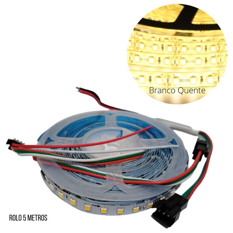 Fita De Led 12V Rolo De 5M Modelo 2835 Com Efeito Sequencial De Correr ...