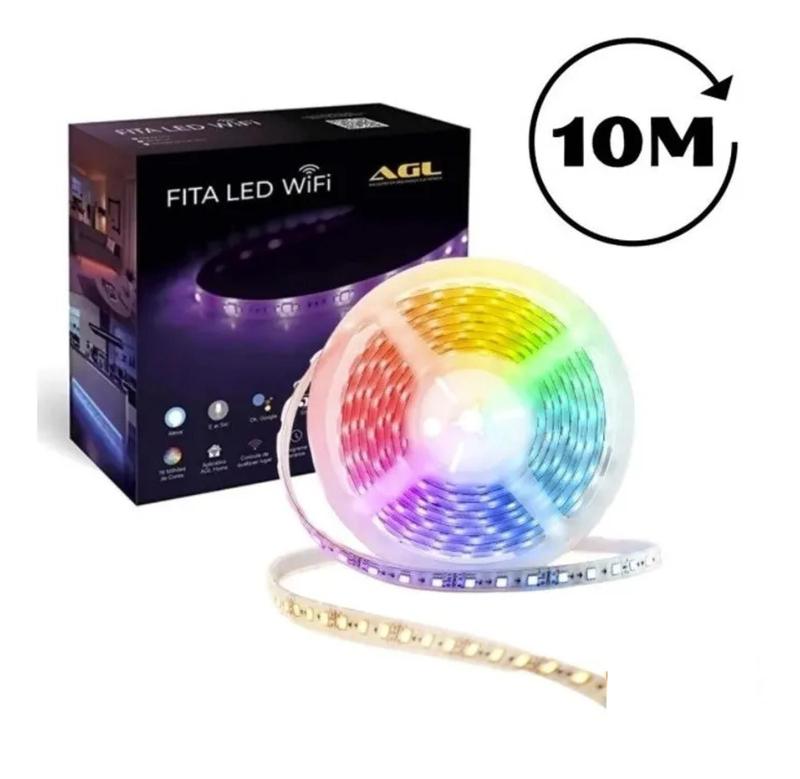 Fita De Led Smart Wi-Fi Inteligente Rgb Colorida Alexa 10M (3183) - AGL ...