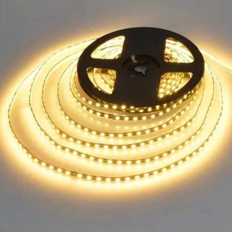 Fita Led 5050 Branco Frio ou Quente IP20 + Fonte 12v Iluminação Sala ...