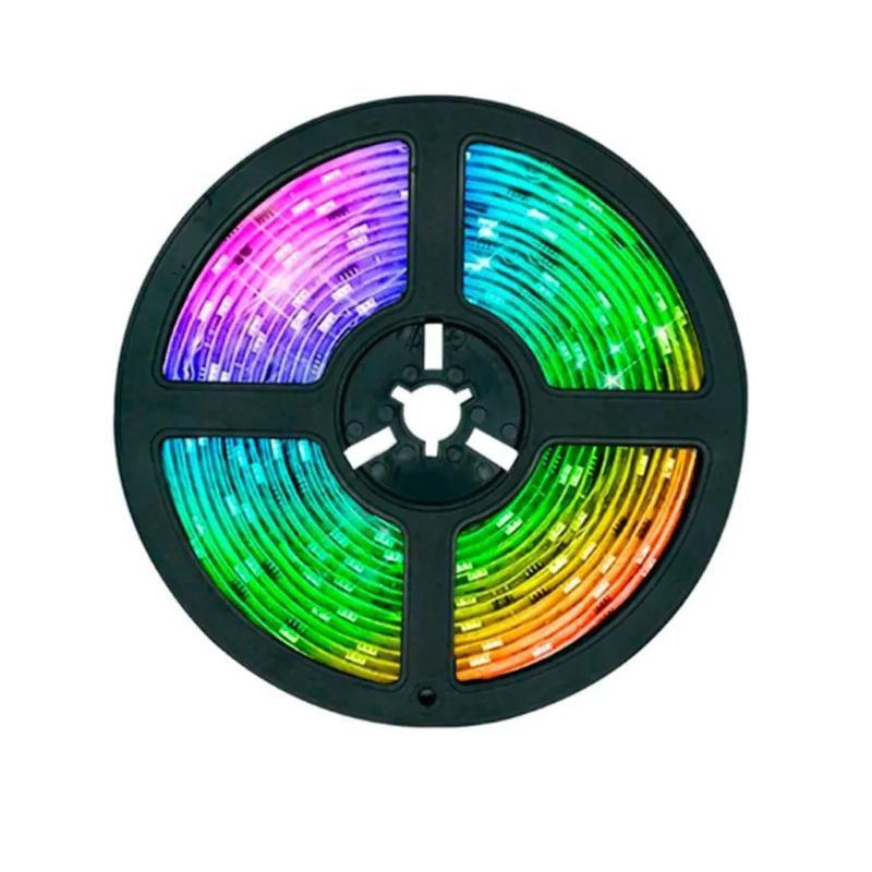 Fita led colorida rgb 5050 com controle e módulo 12v 5m - FITA LED RGB ...