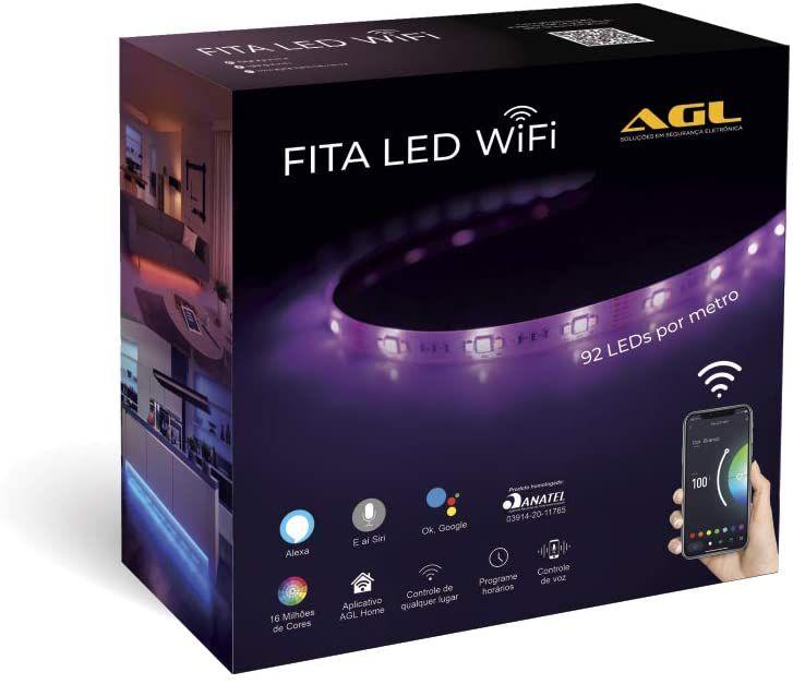 Fita Led Inteligente Rgb Wifi 5 Metros Colorida Agl - Fita de LED ...