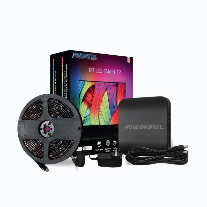Fita Led Inteligente Tv Ambilight 55 a 65 Polegadas Google Alexa - Nova ...