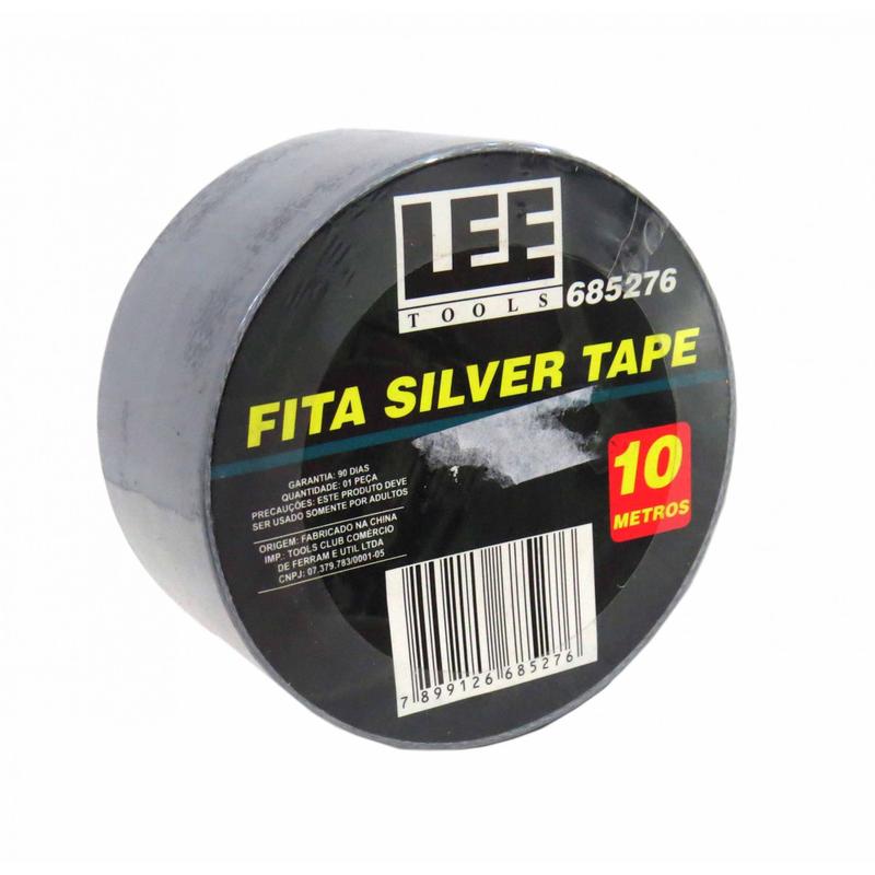 Fita Silver Tape 10 Metros Duct Tape Leetools - Lee Tools - Fita de LED ...