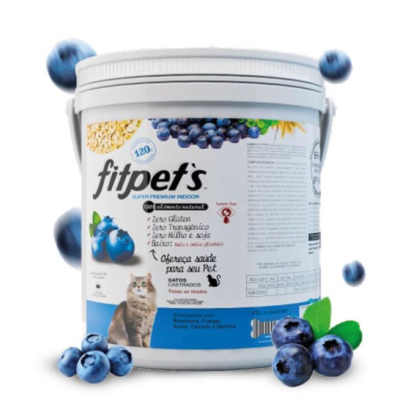 Fitpets blueberry gato 1,5kg - 100% natural - Ração Seca para Gato ...
