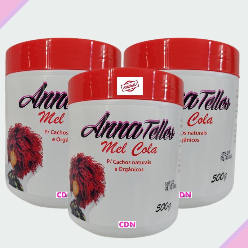 Fixador Cachos Mel Cola 500g Organico Natural Ana Teles 3u - Anna ...