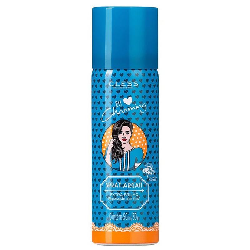 Fixador spray argan de brilho 50ml Charming - Modelador e Fixador de ...
