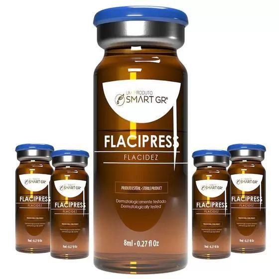 FLACIPRESS - Flacidez Cutânea - 5 Frascos de 8 ml - Smart GR ...