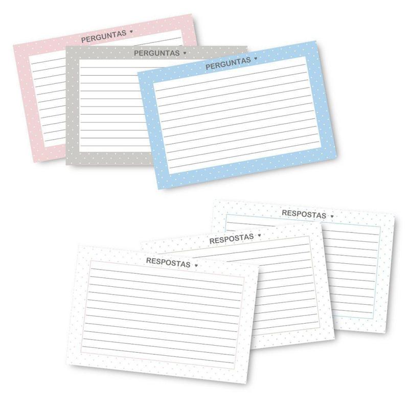 Flash Cards para estudo - Evertop - Ever Top - Agendas e Calendários ...