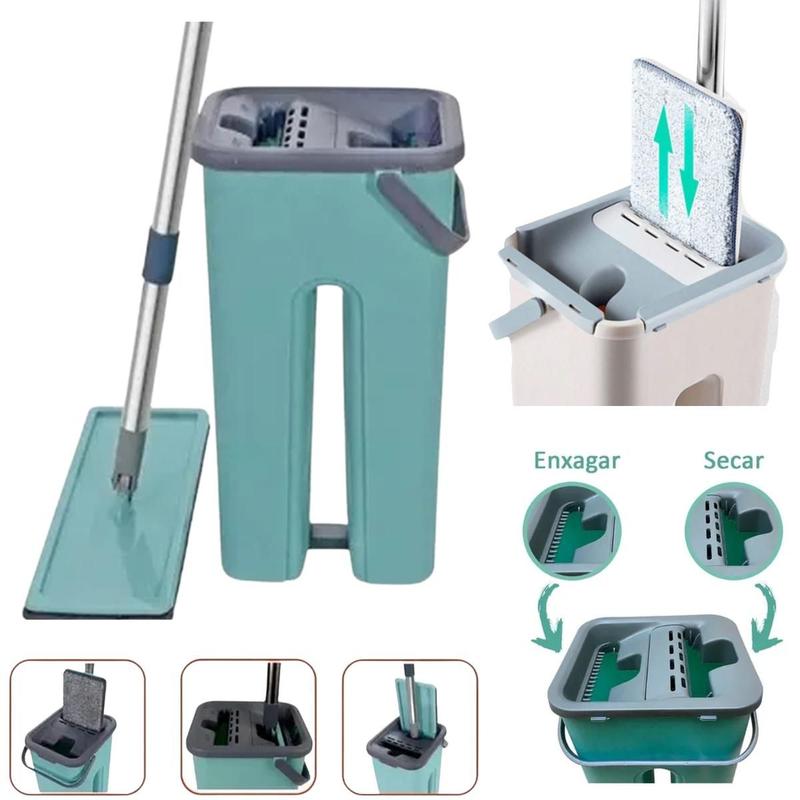 Flat Mop 360 Limpador Multiuso Balde 5L Inclinável Limpeza - Online ...