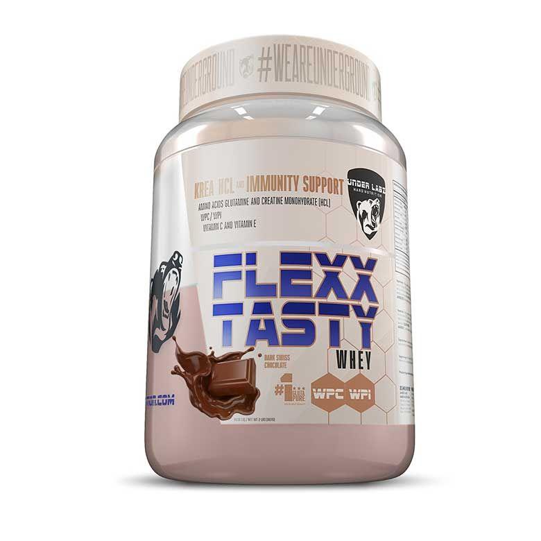 Flexx Tasty Whey (907g) - Sabor Dark Chocolate - Under Labz - Whey ...