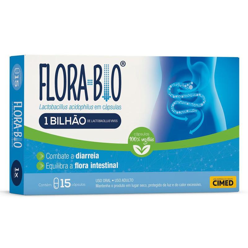 Flora-Bio c/15 Cápsulas - Fitoterápicos e Vitaminas - Magazine Luiza