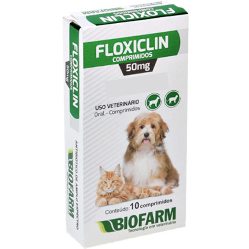 FLOXICLIN 50mg 10 Comprimidos - Biofarm - Medicamentos - Magazine Luiza