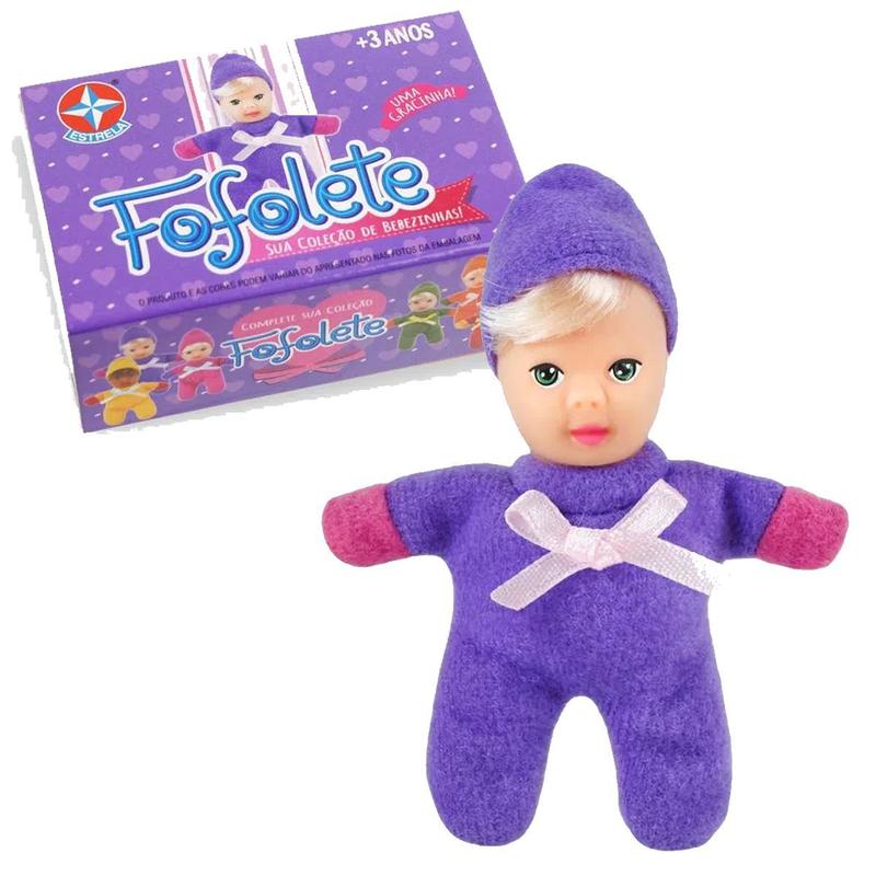 Fofolete Boneca Roxa Colecionável Lançamento Estrela 9cm - Bonecas ...