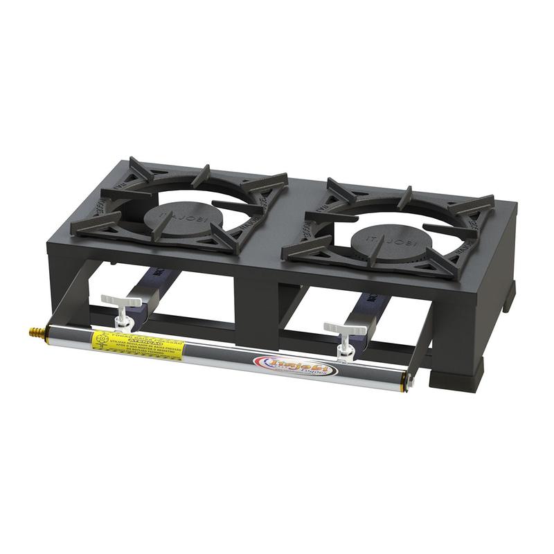 Fogão Camping Portátil À Gás 2 Bocas Itajobi 20x20 Baixa Pressão ...