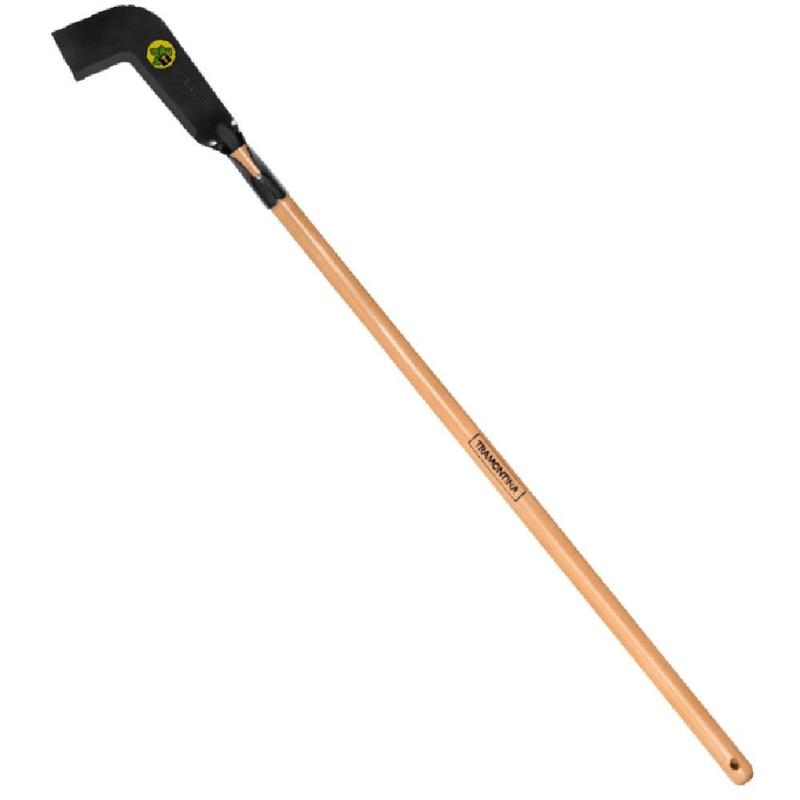 Foice mineira metálica com olho de 35 mm cabo de madeira de 100 cm ...