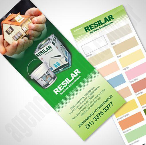 Folder Retangular - 4x4 - 21x10cm - Agência Gráfica - Panfleto / Flyer ...