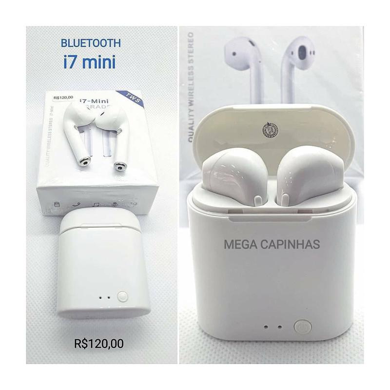 Fone Bluetooth I7 mini - Mega Capinhas - Fone de Ouvido Bluetooth ...