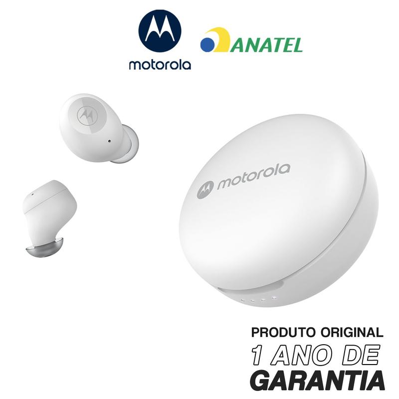Fone Bluetooth Original Motorola Moto Buds 150, A prova d'agua Branco ...