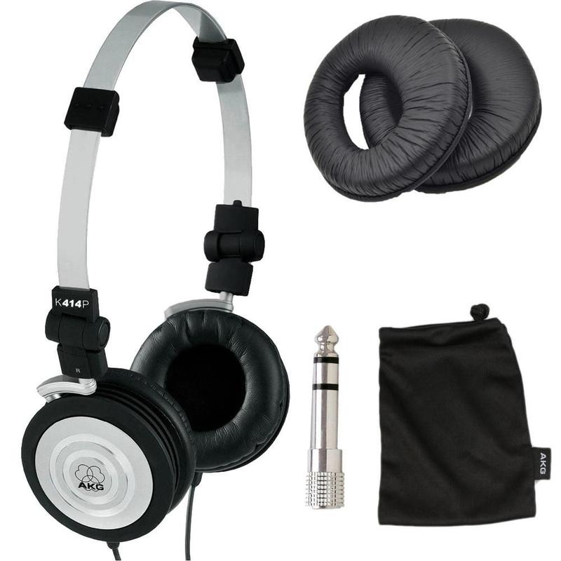 Fone de Ouvido AKG K414 + Adaptador P10 com Espuma Extra - Fone de ...