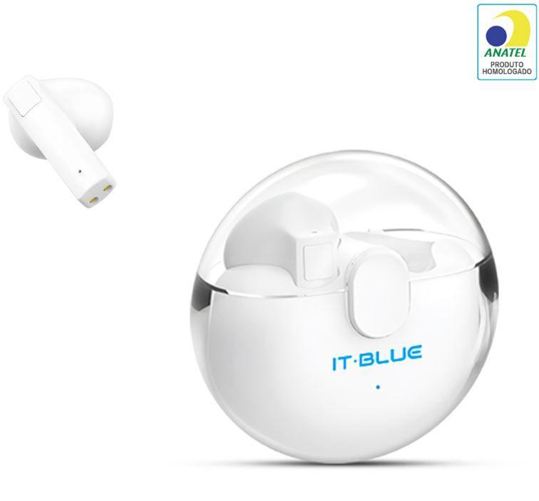 Fone de Ouvido Bluetooth Auricular Com Case Transparente - IT-BLUE ...