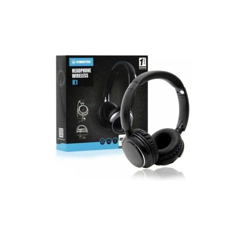 Fone De Ouvido Bluetooth Kimaster K1 Preto - Headphone Bluetooth ...