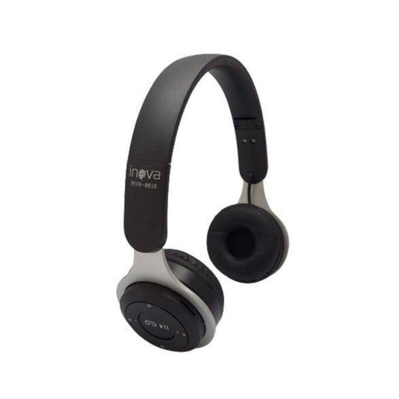 Fone De Ouvido Bluetooth Sem Fio C/ Microfone E Radio Fm - Inova - Fone ...