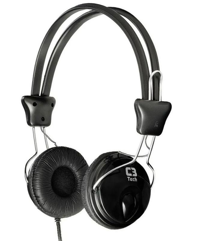 Fone De Ouvido C3 Tech Tricerix Com Microfone Headphone - C3Tech ...