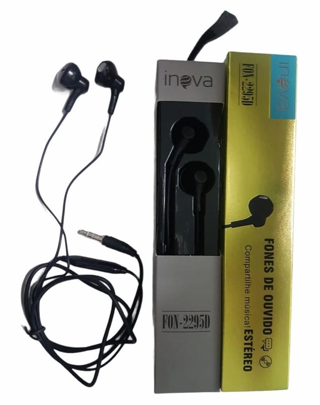 Fone De Ouvido Estéreo P2 Para Ios E Android Com Microfone - Inova ...