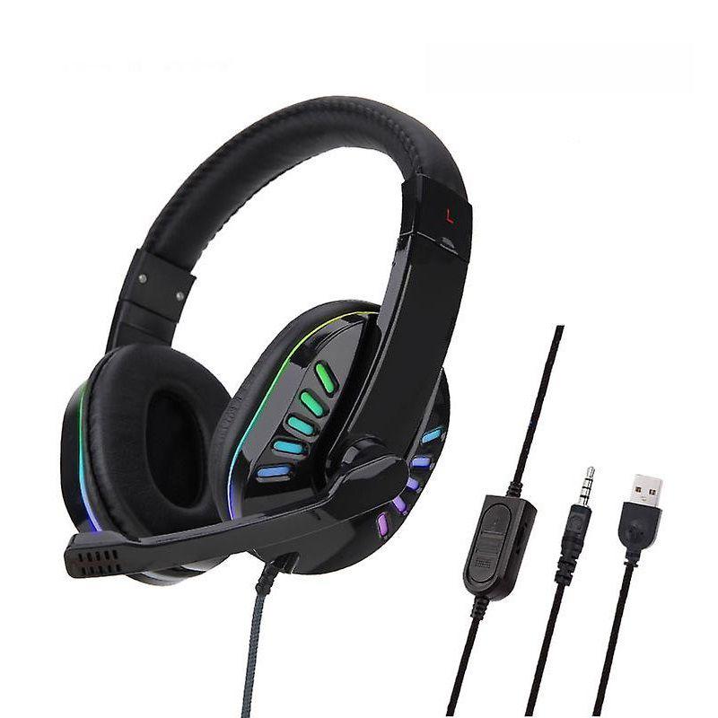 Fone De Ouvido Gamer Headset P3 USB LED RGB Para Playstation 5 PS4 PS3 ...
