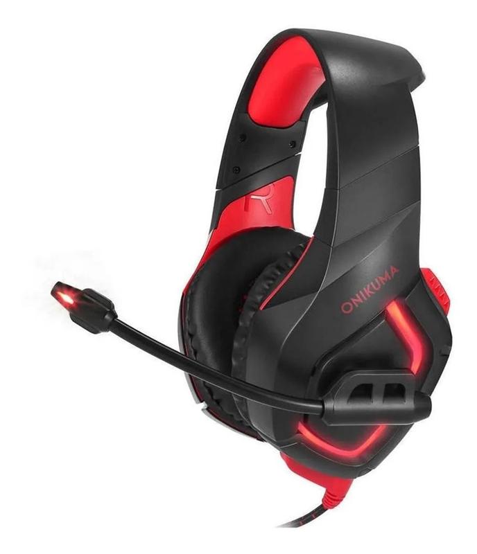Fone de ouvido gamer Onikuma K1-B black e red - Fone de Ouvido Gamer ...