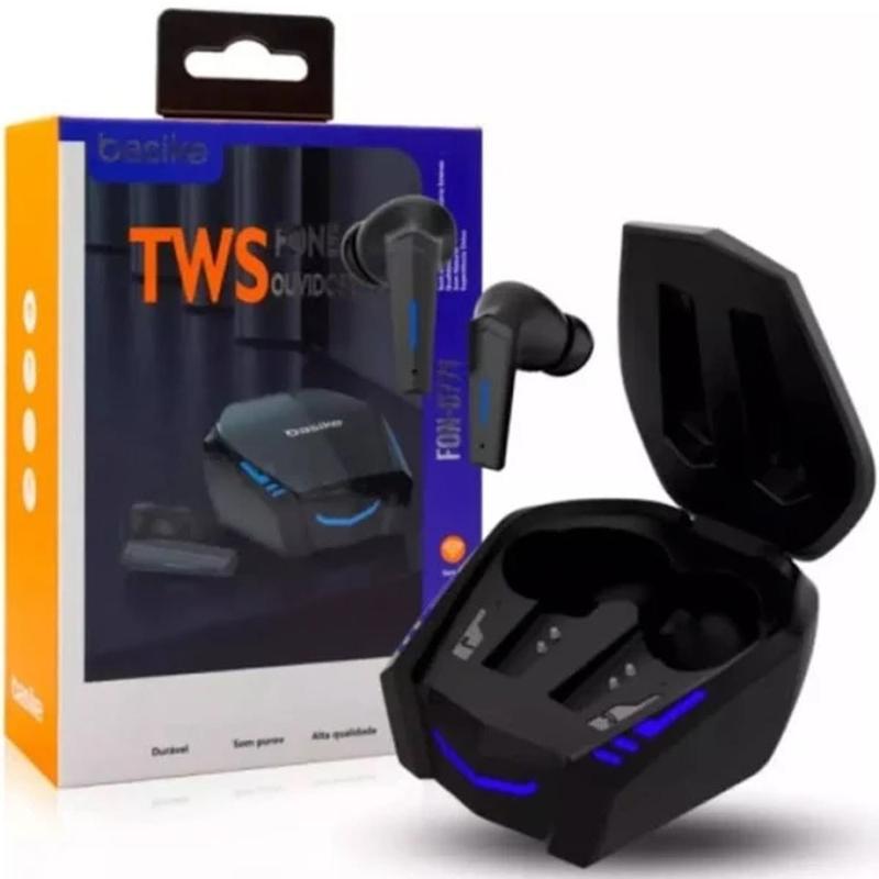Fone de ouvido GAMER TWS BASIKE FON-6771 (PRETO) - Fone de Ouvido Gamer ...