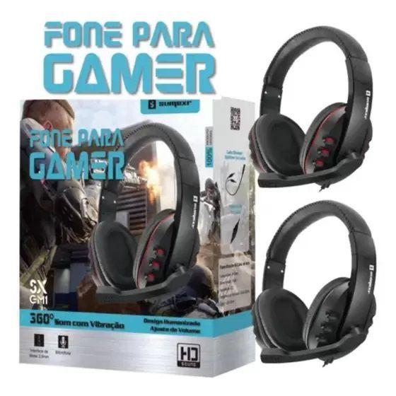Fone de Ouvido Headset Gamer para Computador e Consoles com Microfone ...