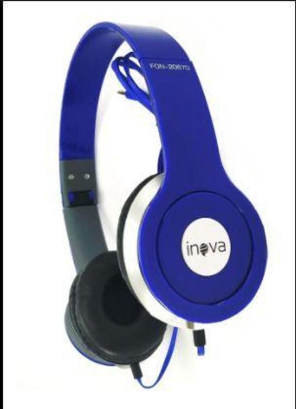 Fone De Ouvido Inova Fon-2067D Azul - Headphone com Fio - Magazine Luiza