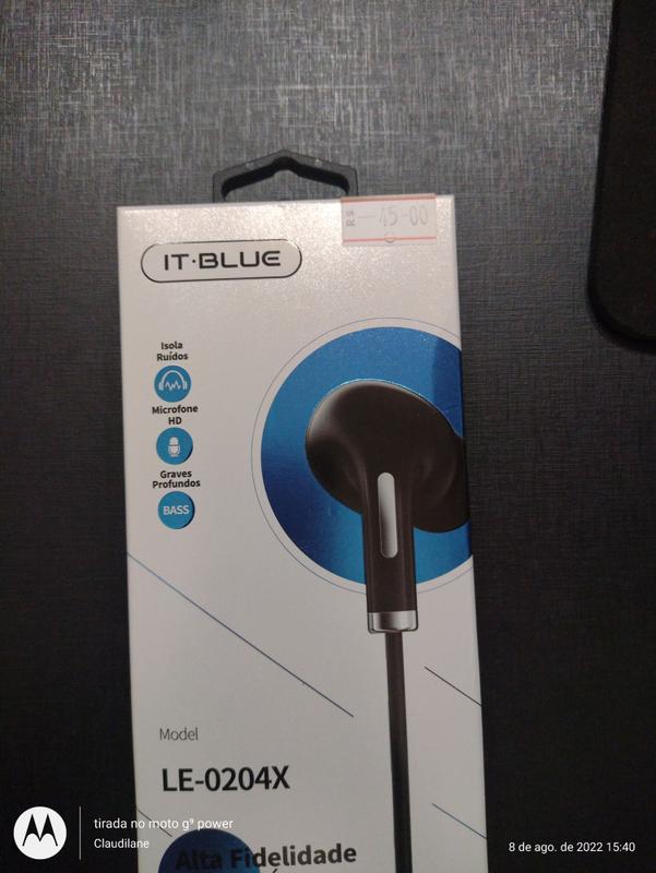 Fone de ouvido - It blue - Fone de Ouvido com Fio - Magazine Luiza