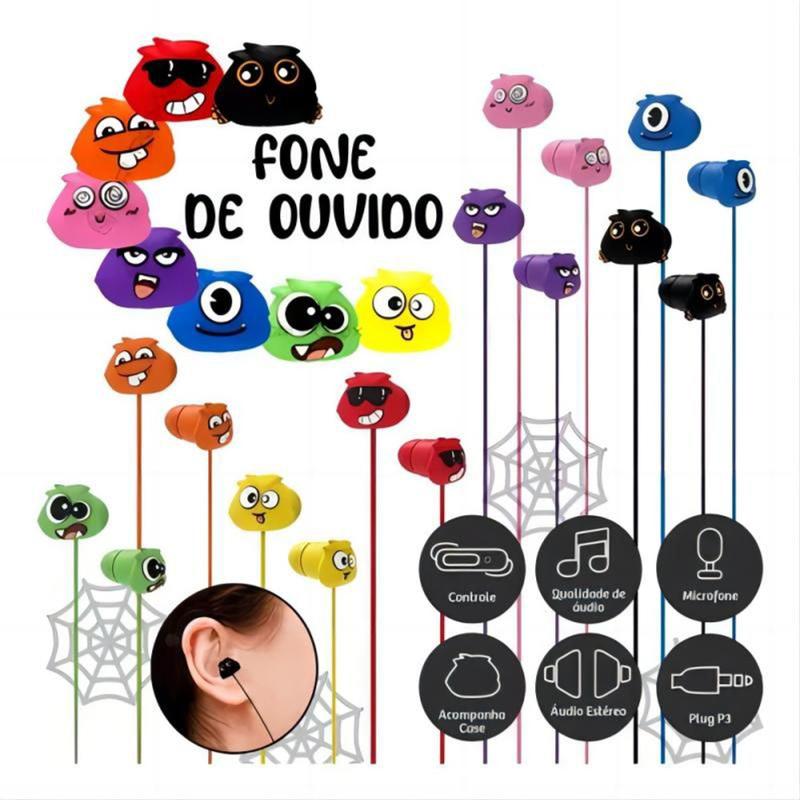 Fone de Ouvido Monster Intra-auricular - Xtrad - Fone de Ouvido com Fio ...