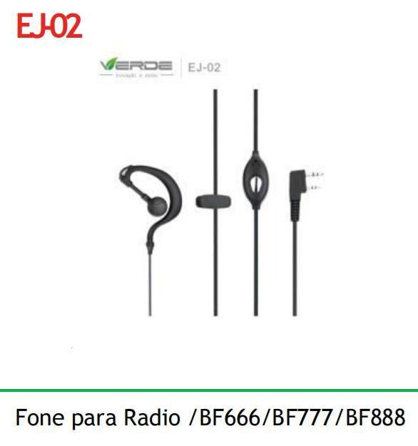 Fone de Ouvido Para Rádio BaoFeng BF666/BF777/BF888 EJ-02 - Fone de Ouvido com Fio - Magazine Luiza