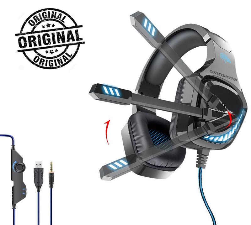 Fone De Ouvido Profissional Headset Gamer Premiun Azul - Headset com ...