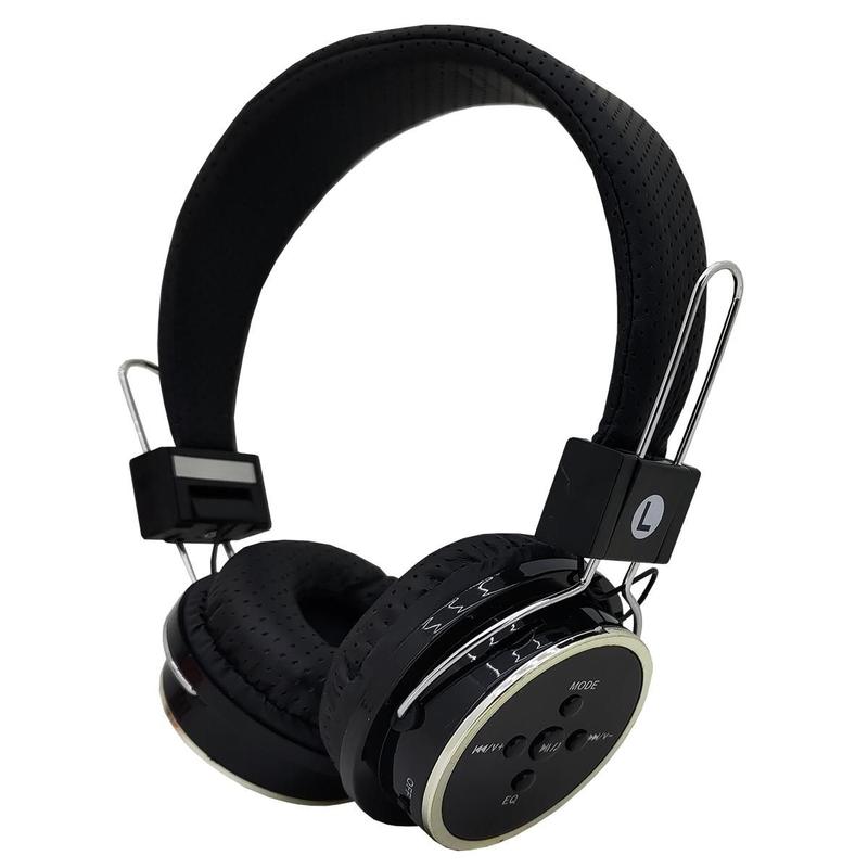 Fone de Ouvido Sem Fio Bluetooth Headphone Radio FM Microfone Cartão ...