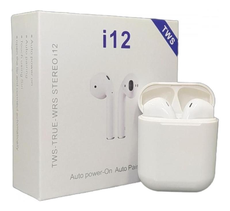 Fone De Ouvido Sem Fio Bluetooth I12 5.0 Tws Branco - Fone de Ouvido Bluetooth - Magazine Luiza