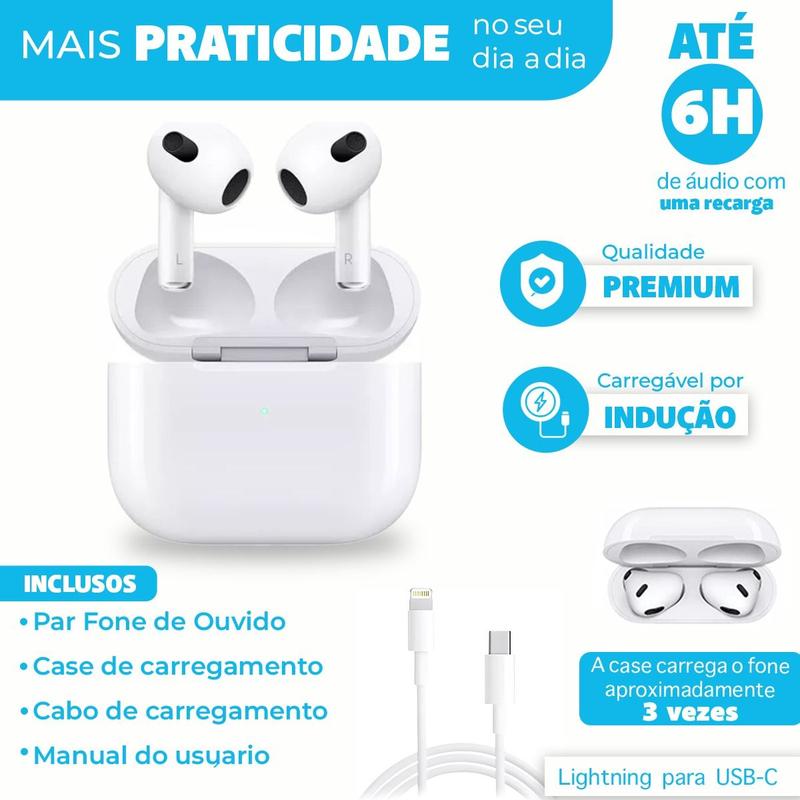 Fone De Ouvido Sem Fio Bluetooth Qualidade Premium compatível com ...