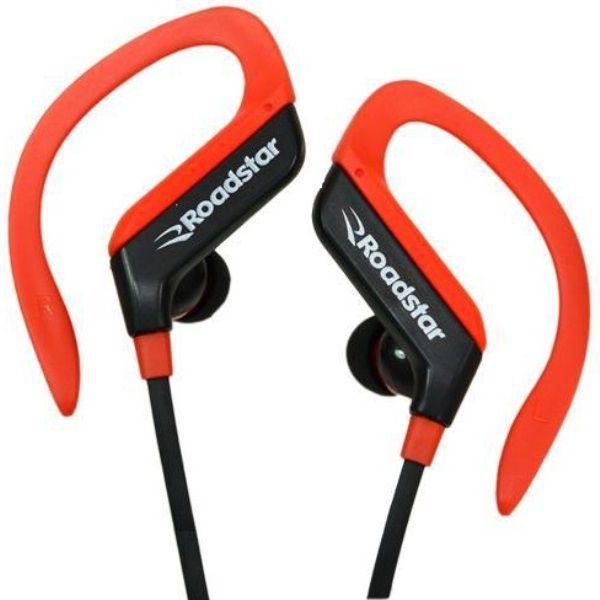 Fone de Ouvido Sem Fio Bluetooth RoadStar RS-110EPB Preto Vermelho ...