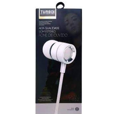 Fone De Ouvido Turbo Intra-Auricular T-652 Com Microfone - Fone de ...