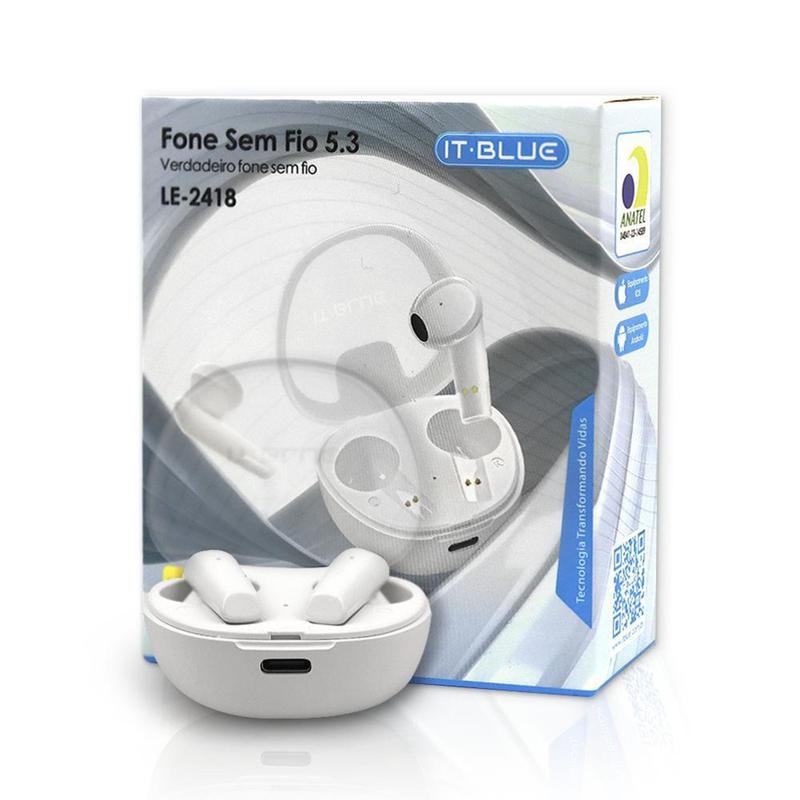 Fone de Ouvido Wireless It-Blue Sem Fio 5.3 IOS Android - Fone de Ouvido Bluetooth - Magazine Luiza