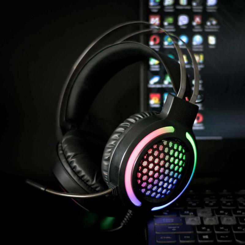 Fone Gamer com Led RGB colorido e Microfone - GLOBAL - Headset Gamer ...