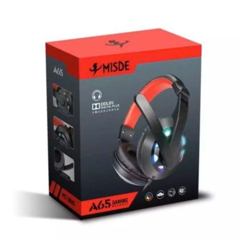 Fone gamer MISDE A65 Hedset Led Usb/P2 - Headset Gamer - Magazine Luiza