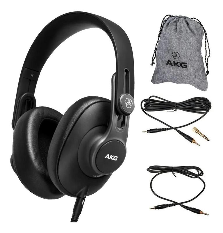 Fone Ouvido Profissional Akg K361 Headphone Preto Estúdio Monitor Retorno Produtor DJ ...